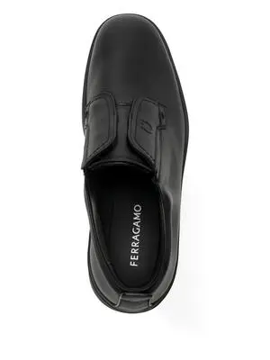 FERRAGAMO Leather Slip-on Sneakers
