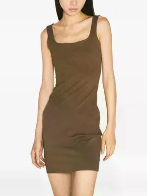 ENTIRE STUDIOS Fitted Mini Dress - Brown