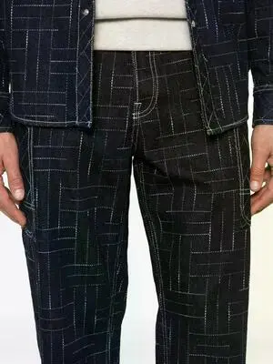 Kenzo Geometric-pattern Jeans