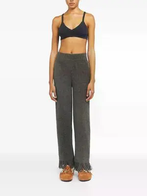 Alanui Fringed Knitted Trousers