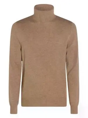 Malo Mock-neck Ribbed Cashmere Sweater