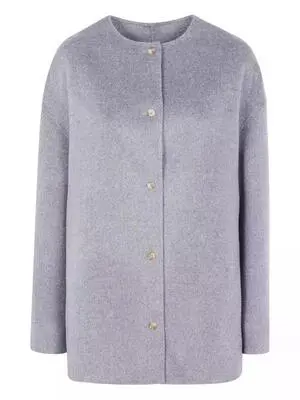 Loulou De Saison Wool Button-front Coat - Grey