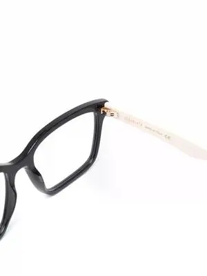 Gucci Rectangle-frame Clear Glasses