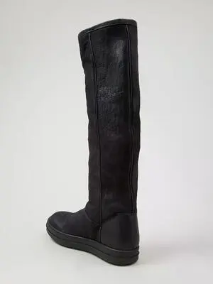 Rick Owens Leather Knee-high Boots