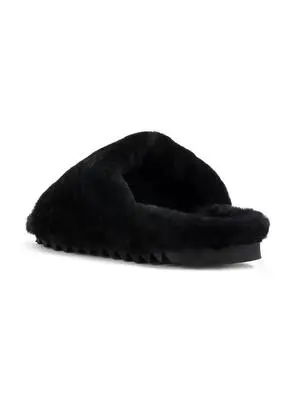 PETER NON Shearling Line Sandals