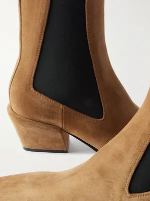 Paris Texas Bettina Suede Ankle Boots - Brown