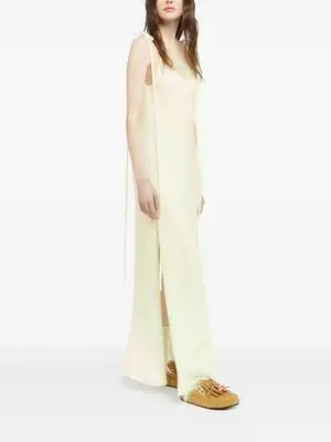 Alanui Tied-strap Side-slit Maxi Dress