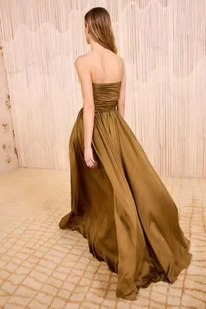Ulla Johnson Anastasia Silk Wrapped Gown - Willow