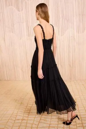 Ulla Johnson Talitha Silk Smocked Cami Midi Dress