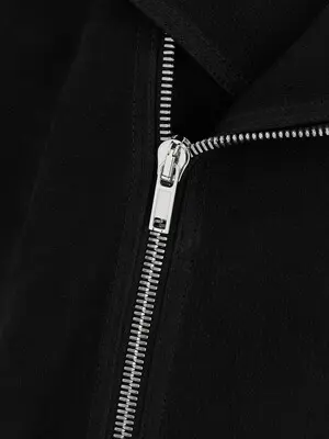 Rick Owens Belted Oversized Suede Biker Jacket