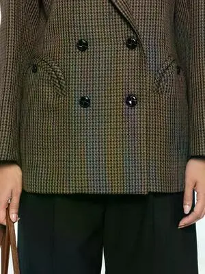 BLAZÉ MILANO Houndstooth Double-breasted Jacket