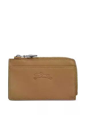 Longchamp Le Pliage Zippered Leather Cardholder - Brown