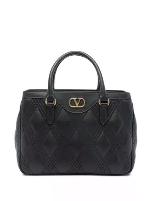 Valentino Garavani Vlogo Quilted Leather Handbag