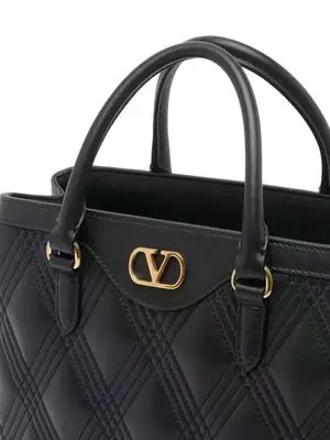 Valentino Garavani Vlogo Quilted Leather Handbag