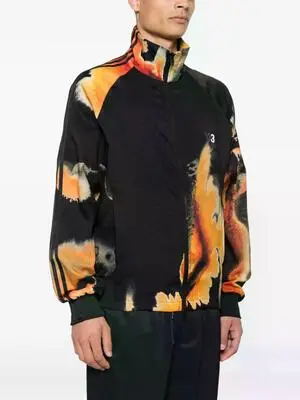 Y3 Abstract-print Zip-up Jacket