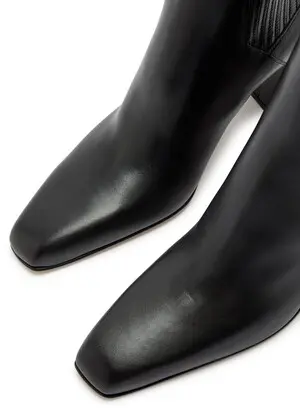 Gabriela Hearst Luke 70 Leather Ankle Boots - Black