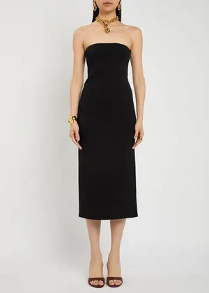 ANINE BING Rosa Strapless Stretch-knit Midi Dress