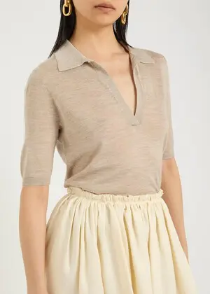 Gabriela Hearst Cashmere And Silk-blend Polo