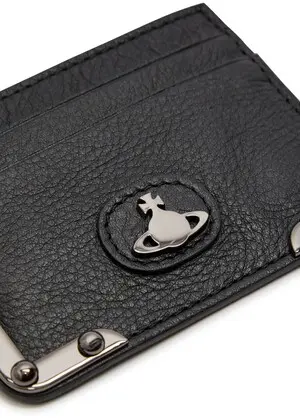VIVIENNE WESTWOOD Orb Grained Leather Card Holder