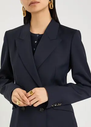 Gabriela Hearst Stephanie Wool Blazer - Navy