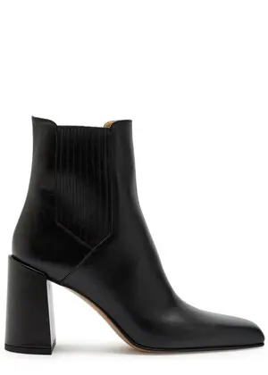 Gabriela Hearst Luke 70 Leather Ankle Boots - Black
