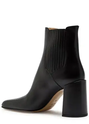 Gabriela Hearst Luke 70 Leather Ankle Boots - Black