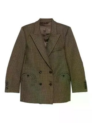 BLAZÉ MILANO Houndstooth Double-breasted Jacket