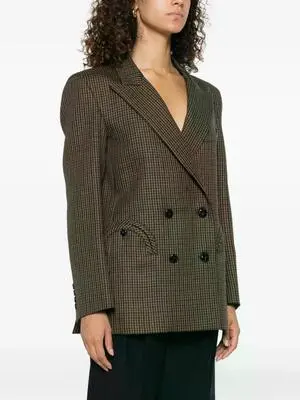 BLAZÉ MILANO Houndstooth Double-breasted Jacket