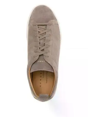 HENDERSON BARACCO Suede Lace-up Sneakers - Grey
