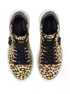 Roberto Cavalli Jaguar-print Sneakers