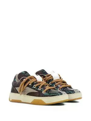Roberto Cavalli Snakeskin-print Sneakers