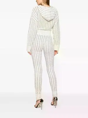 GENNY Grid-pattern Leggings