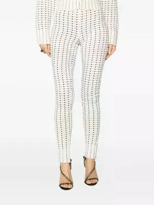 GENNY Grid-pattern Leggings