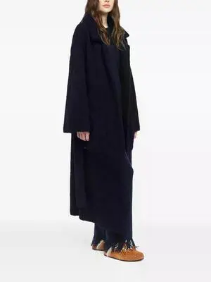 Alanui Finest Ribbed Coat - Blue