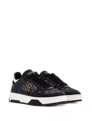 Roberto Cavalli Mirror Snake-plaque Sneakers