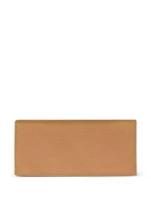 Longchamp Roseau Textured Leather Wallet - Brown