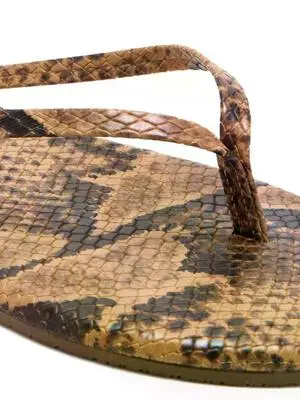 Tkees Snakeskin Thong Sandals
