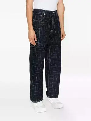 Kenzo Geometric-pattern Jeans