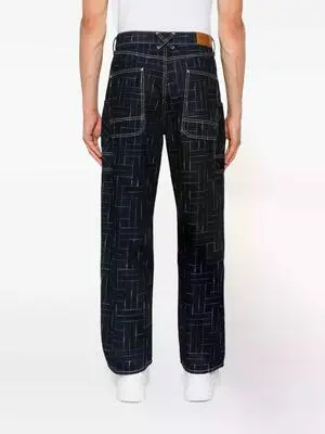 Kenzo Geometric-pattern Jeans