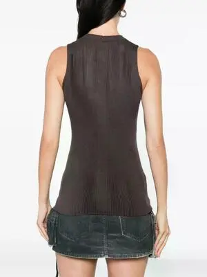 Rick Owens Fine-ribbed Tank Top