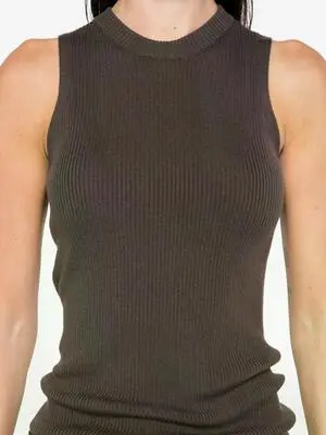 Rick Owens Fine-ribbed Tank Top