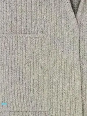 Alanui Ribbed Knit Belted Cardigan-coat - Grey