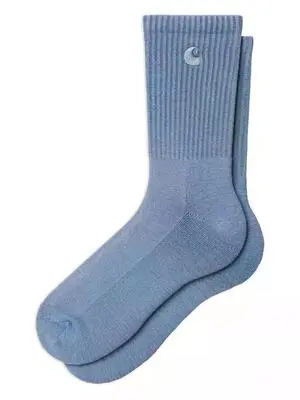 Carhartt Work In Progress Embroidered Logo Socks - Blue