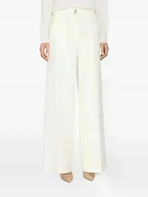 GENNY Wide-leg Trousers With Crystal Detailing