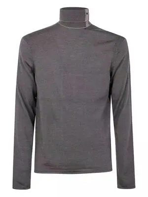 Emporio Armani Turtleneck Wool Sweater - Neutrals