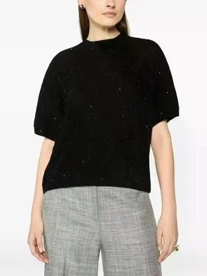 GENNY Glitter-embellished Top