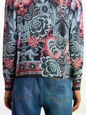Etro Floral-print Silk-cashmere Sweater