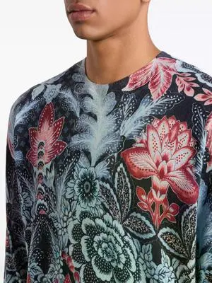 Etro Floral-print Silk-cashmere Sweater