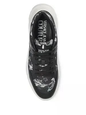 Versace Baroque-print Platform Sneakers