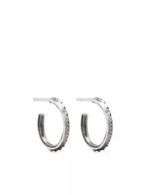 Werkstatt:München Fine-scales Hoop Earrings - Silver
